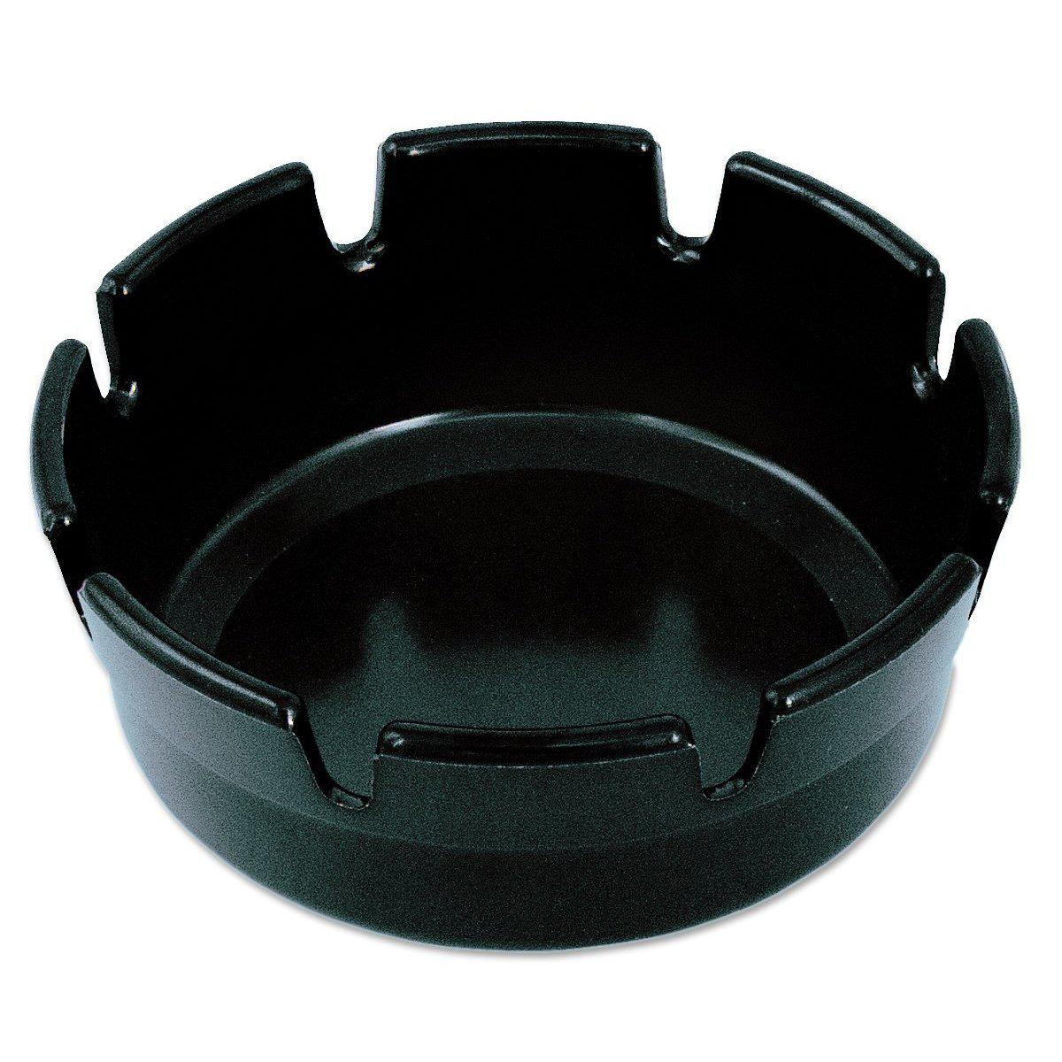 Stackable Burn-Resistant Plastic Ash Tray - One Dozen/Box