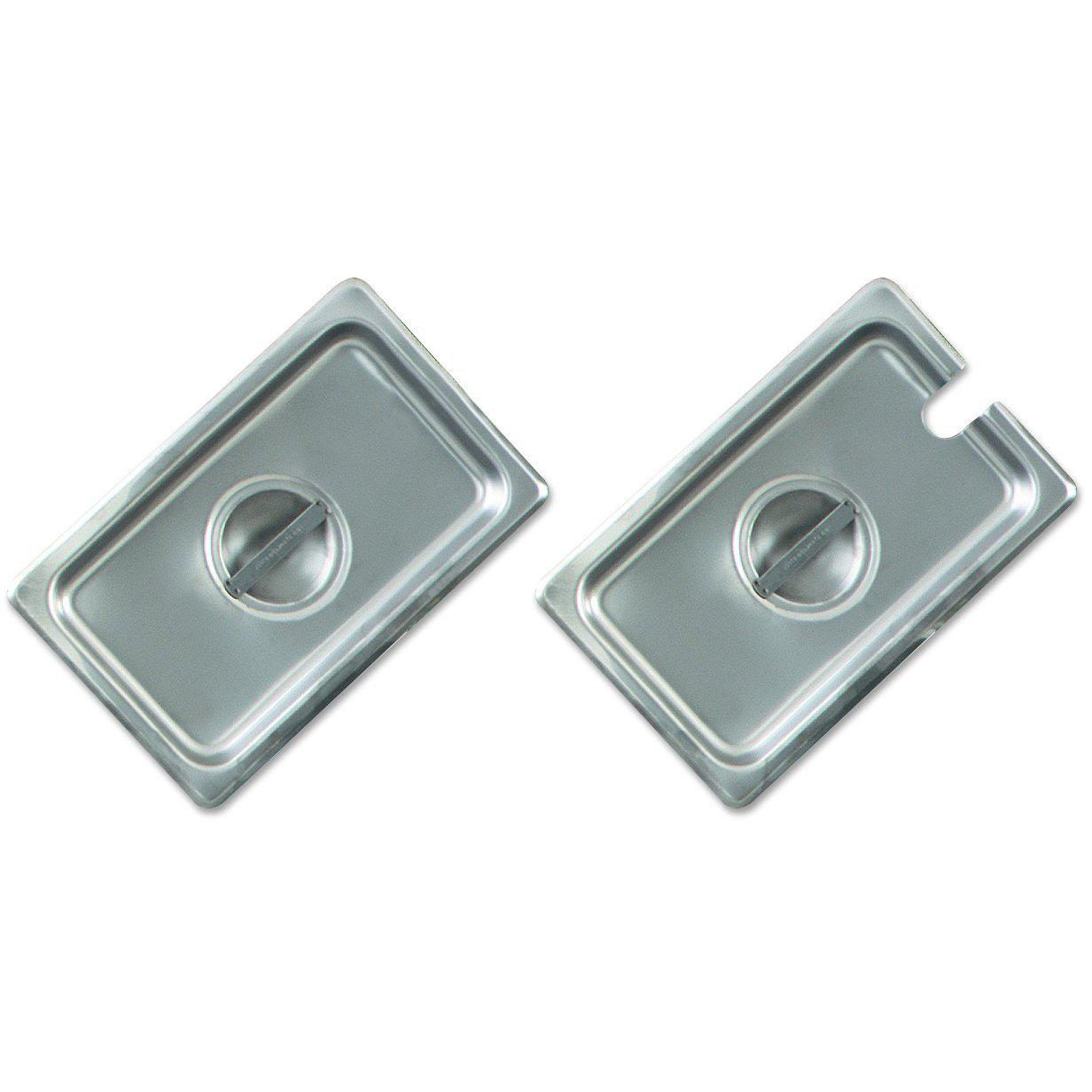 22-25 Gauge Steam Table Pan Covers, High-Quality Stainless Steel