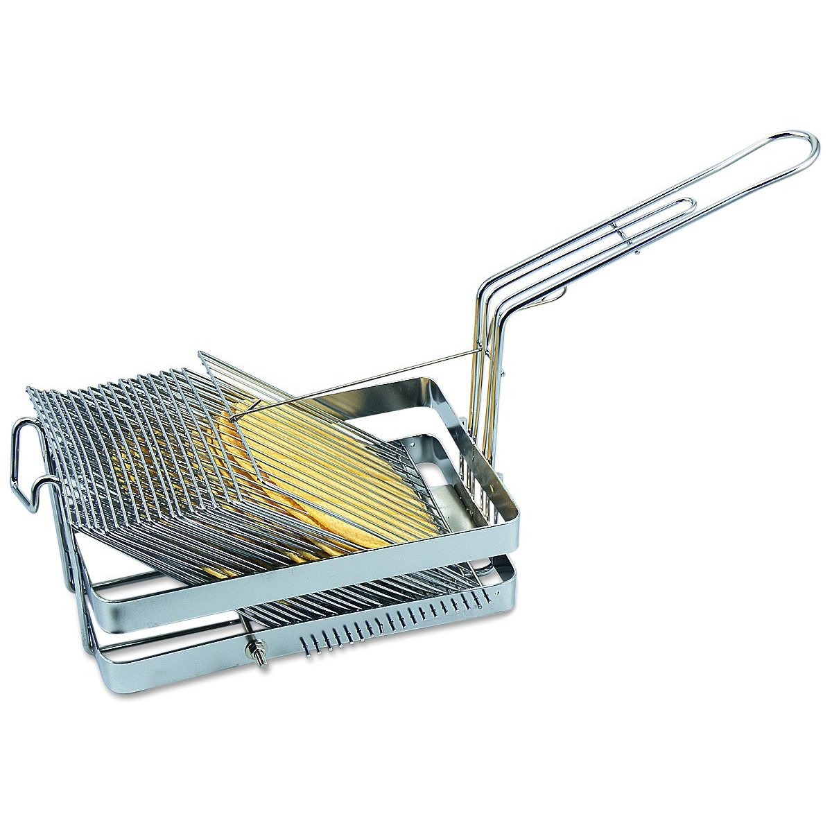 Tostada Basket, Heavy-Duty Polished Chrome Finish